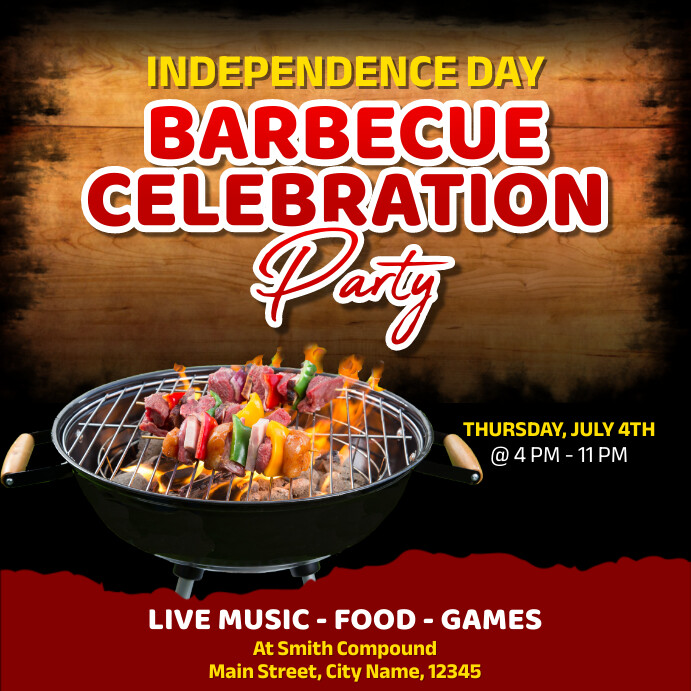 4th of July - Barbecue Template | PosterMyWall