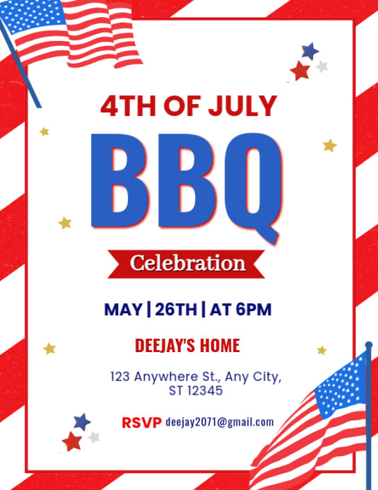 4th Of July BBQ Template | PosterMyWall
