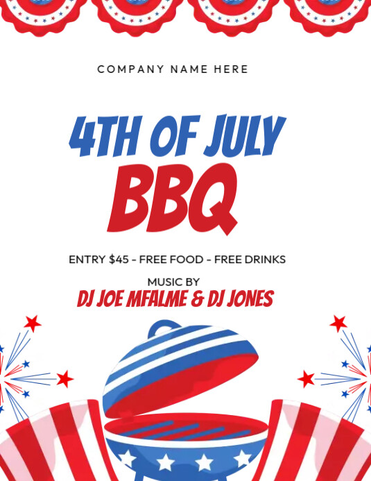 4th of july bbq Template | PosterMyWall