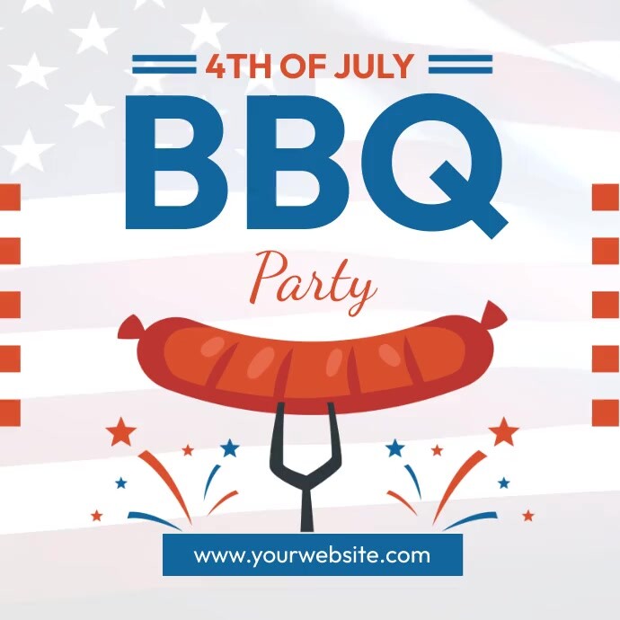 4th of July BBQ Party Template | PosterMyWall