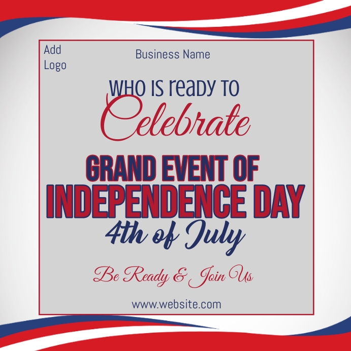 Plantilla de 4th of july celebration announcement ad | PosterMyWall