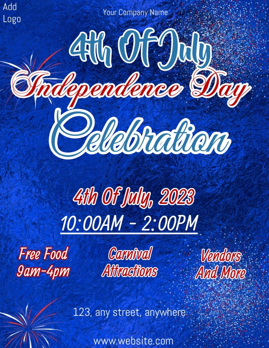 4th of july celebration event flyer (2) Template | PosterMyWall