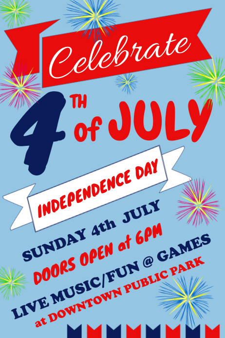 Copy of 4th of July celebration poster | PosterMyWall