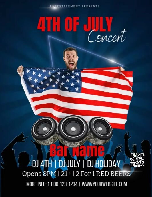 4th of July Concert Template | PosterMyWall