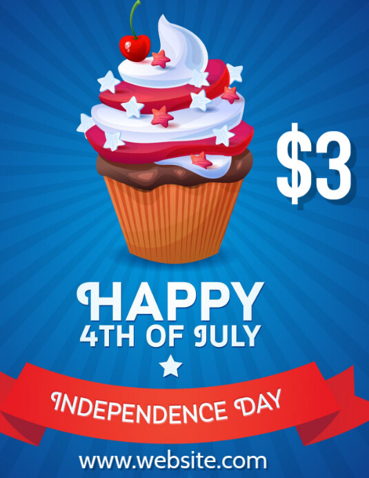4th of July Cupcake Template | PosterMyWall