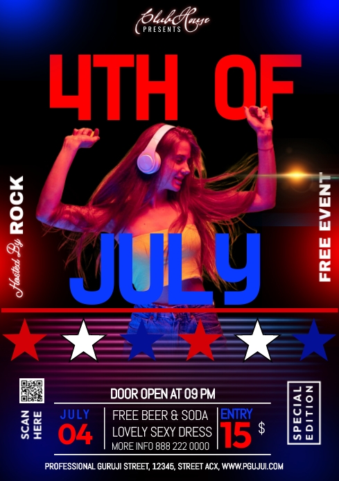 Plantilla de 4th of july | PosterMyWall
