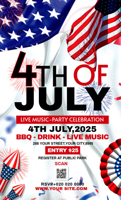 4TH OF JULY Template | PosterMyWall