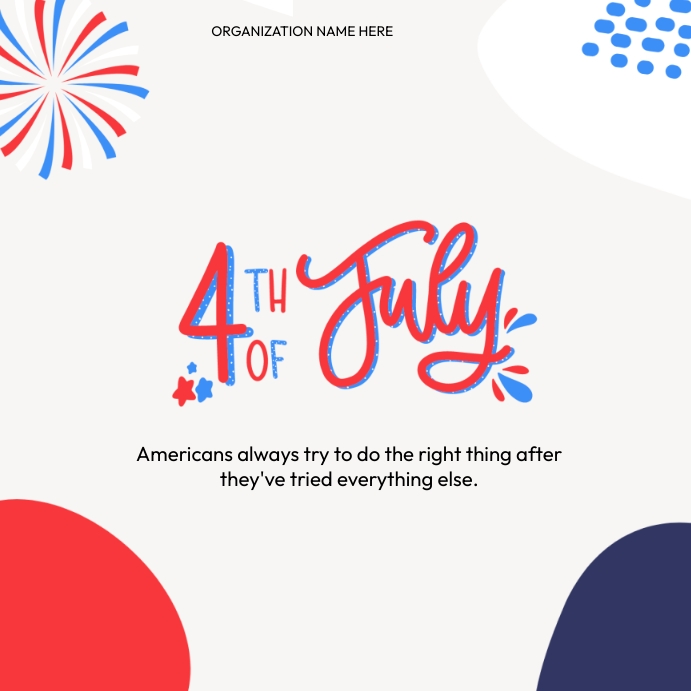 Plantilla de 4th of july | PosterMyWall