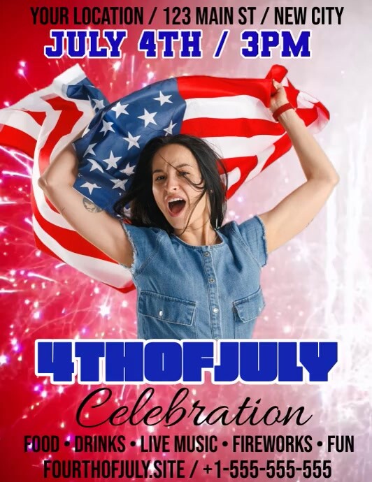 Plantilla de 4th of july | PosterMyWall