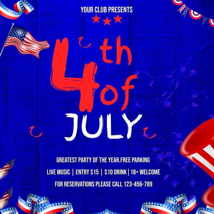 Plantilla de 4th of july | PosterMyWall