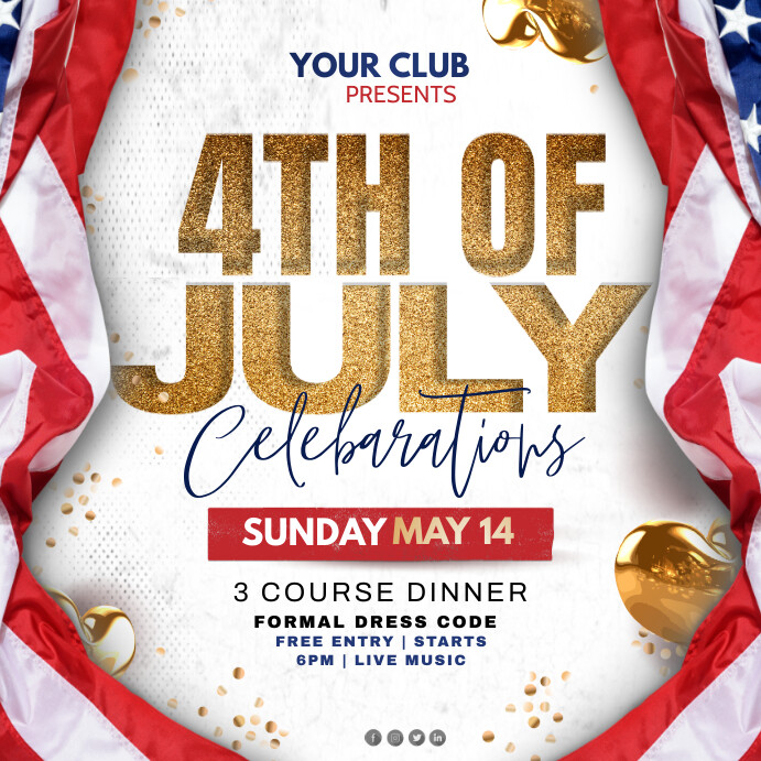 Plantilla de 4th of july | PosterMyWall