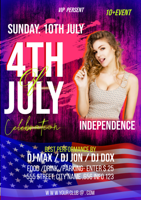 4th of july Template | PosterMyWall
