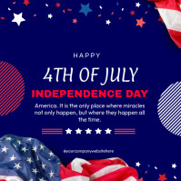 4th of July Instagram post Template | PosterMyWall