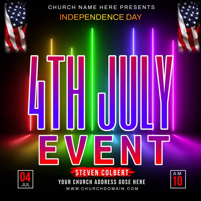 Plantilla de 4th of july | PosterMyWall