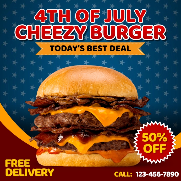 4th of July - Discount Template | PosterMyWall