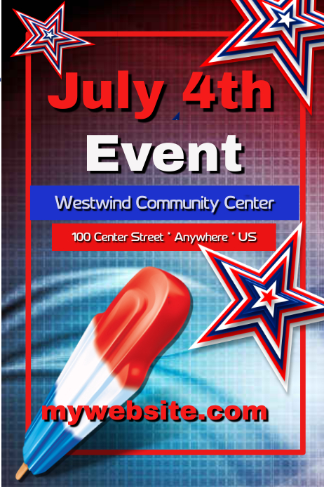 4th of July Event Flyer Template | PosterMyWall