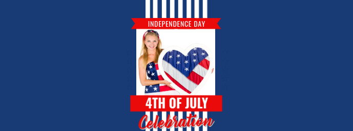 4th of July Facebook Cover Template | PosterMyWall