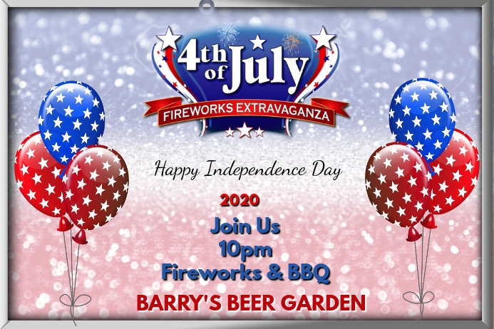 4TH OF JULY FIREWORKS Template | PosterMyWall