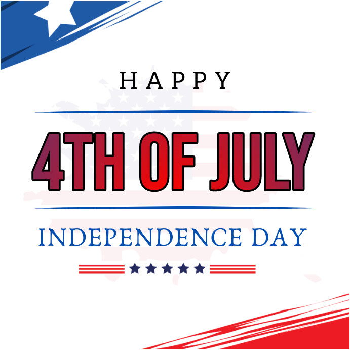 Plantilla de 4th of July flag flyers | PosterMyWall