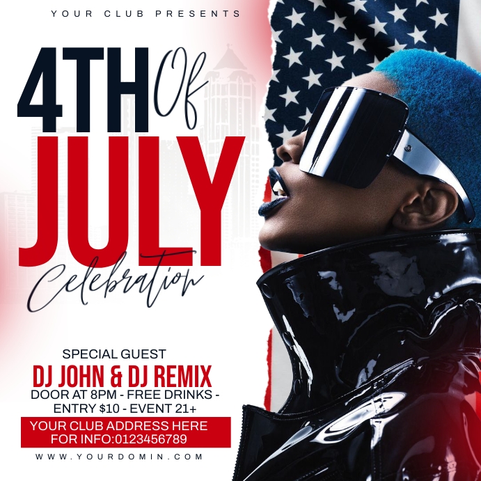 4th of July flyer Template | PosterMyWall