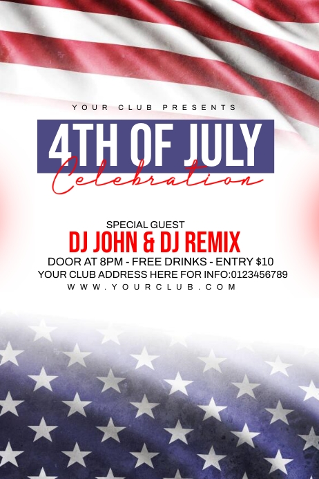 4th of July flyer Template | PosterMyWall