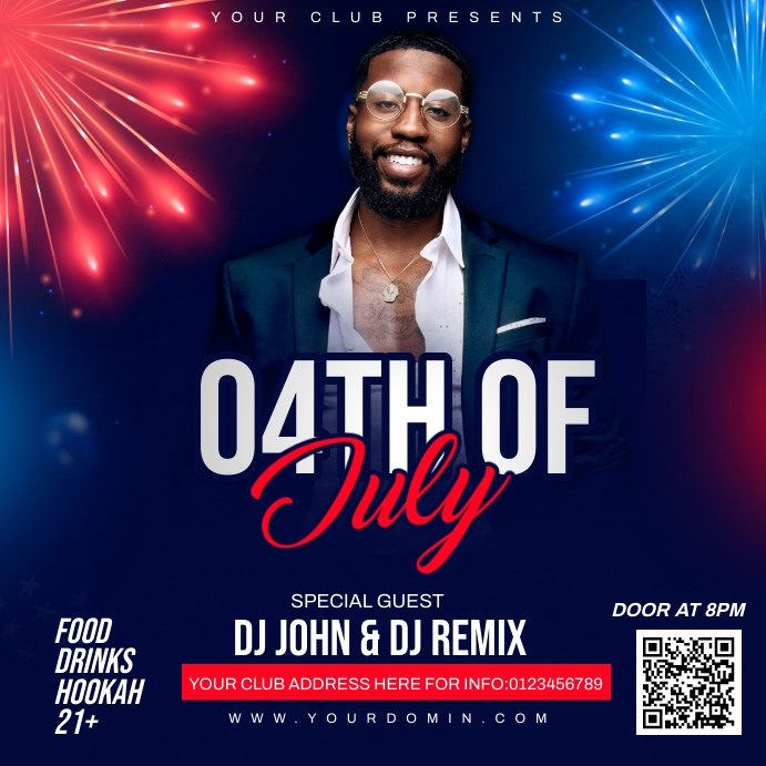 4th of July flyer Template | PosterMyWall