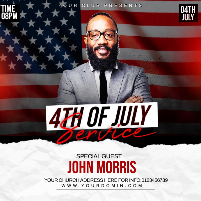 4th of July flyer Template | PosterMyWall