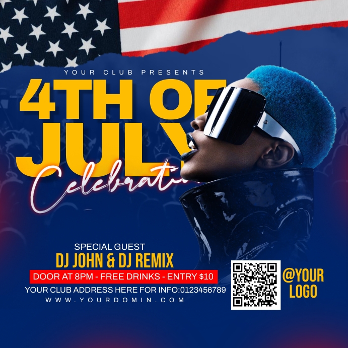 4th of July flyer Template | PosterMyWall