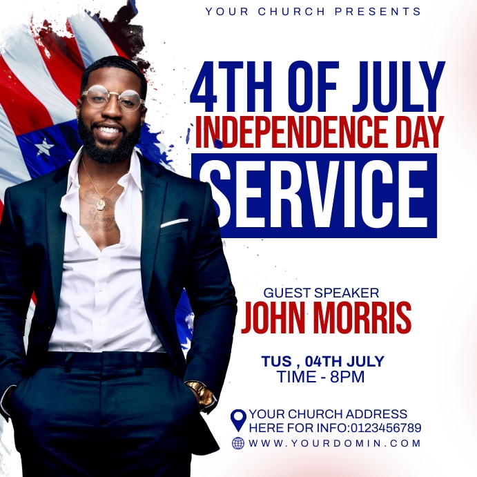 4th of July flyer Template | PosterMyWall