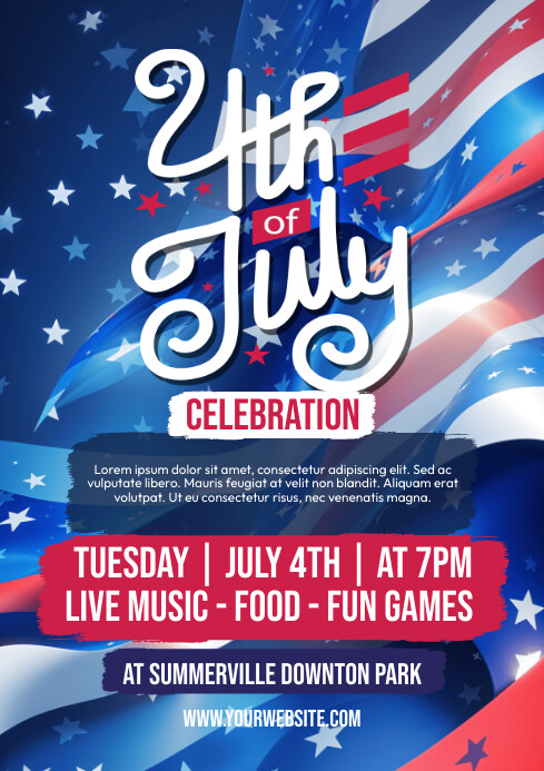 4th of July Flyer Template | PosterMyWall