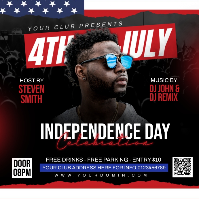 4th of July flyer Template | PosterMyWall