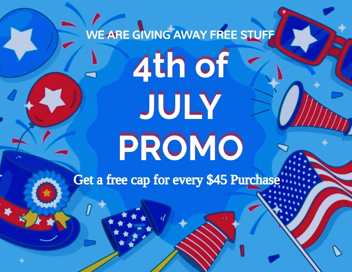 4th of July flyer promo Template | PosterMyWall