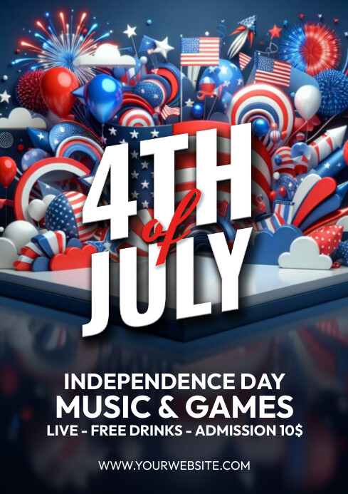 4th Of July Flyer Template | PosterMyWall