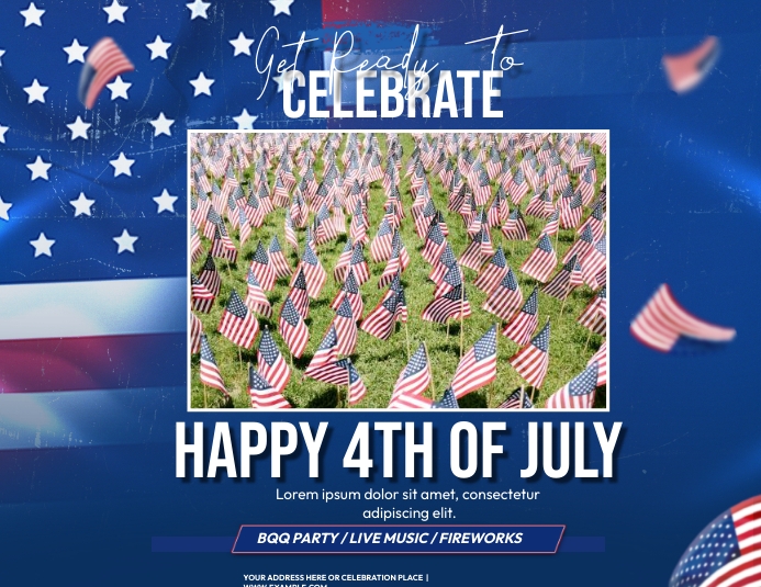 4th Of July Flyers Template | PosterMyWall