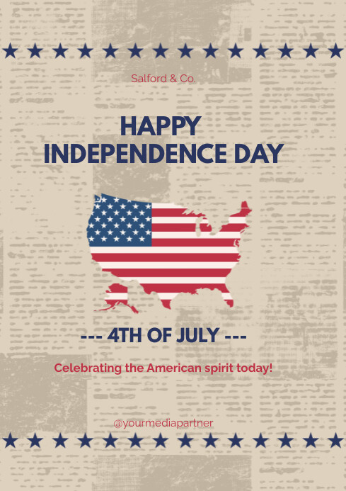 4th of July Independence Day Template | PosterMyWall