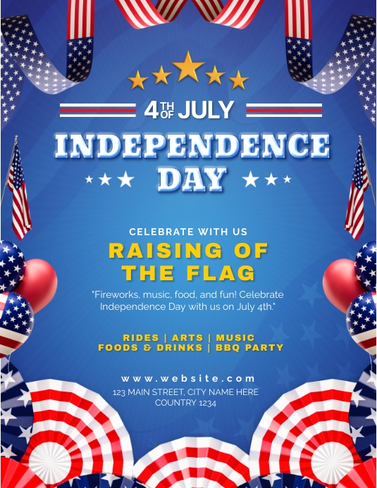 Copy of 4th of July Independence Day Flyer Template | PosterMyWall