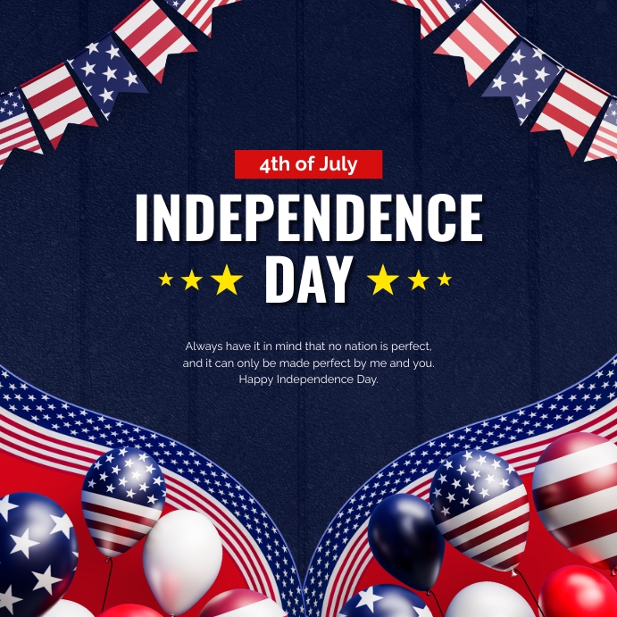 Plantilla de 4th of July Independence Day Instagram Post | PosterMyWall