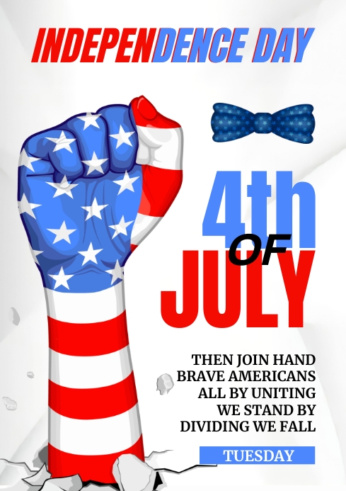 4th of july independence day poster Template | PosterMyWall