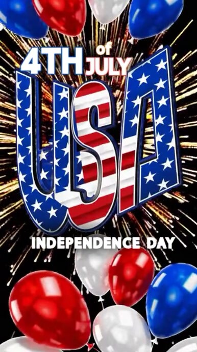 4th Of July Independence Day Video Template Instagram Reel | PosterMyWall