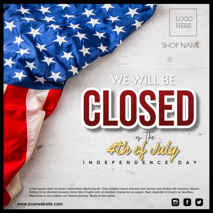 4th of July Instagram post Template | PosterMyWall