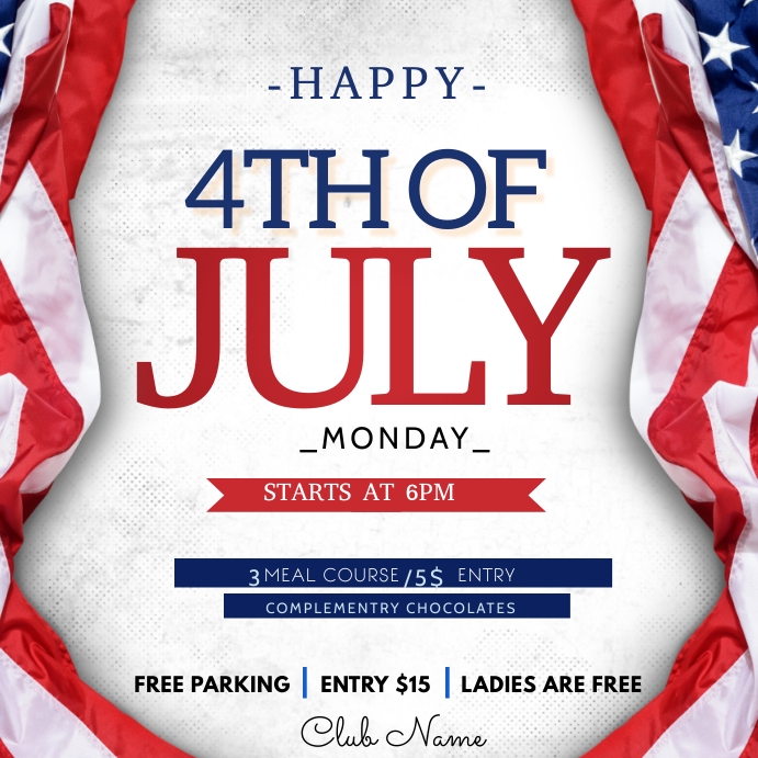 Plantilla de 4th of July Instagram post | PosterMyWall