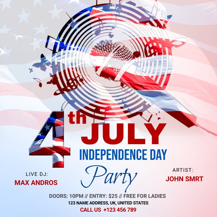4th of july instagram post Template | PosterMyWall