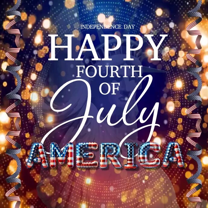 4th of july instagram post square video Template | PosterMyWall