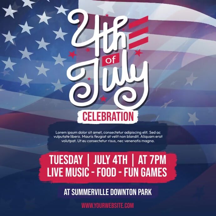 4th Of July Instagram Post Template | PosterMyWall