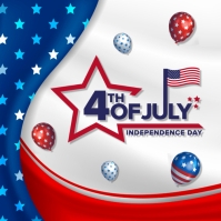 4th of July Instagram post. Template | PosterMyWall