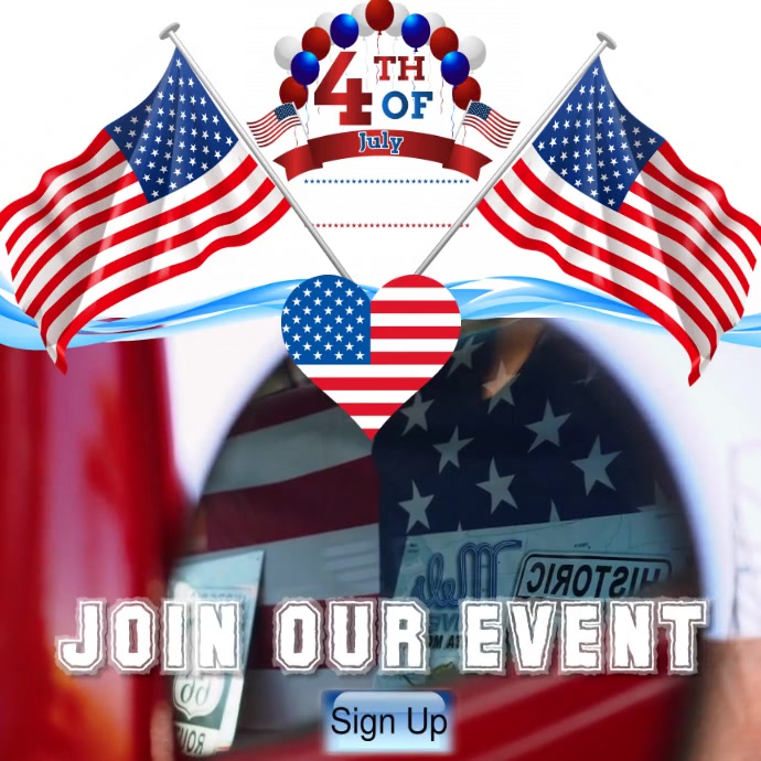 4th of July - Join our event Template | PosterMyWall
