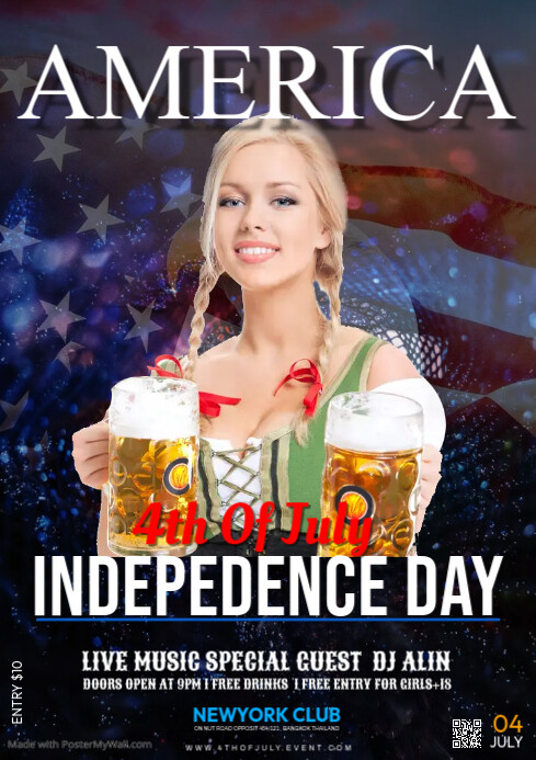 4th of july part flyer Templat | PosterMyWall