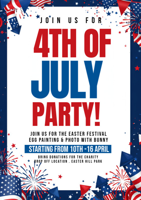 4th of July Party Template | PosterMyWall