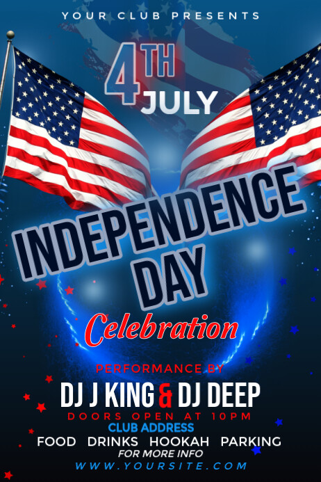 4th of july party Template | PosterMyWall