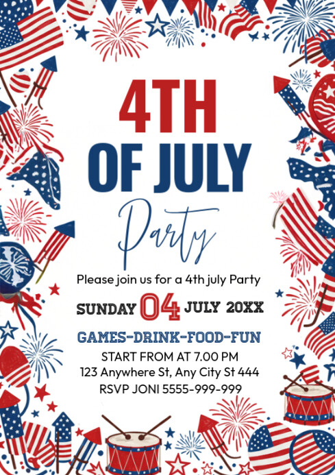 Modèle 4th of July Party | PosterMyWall